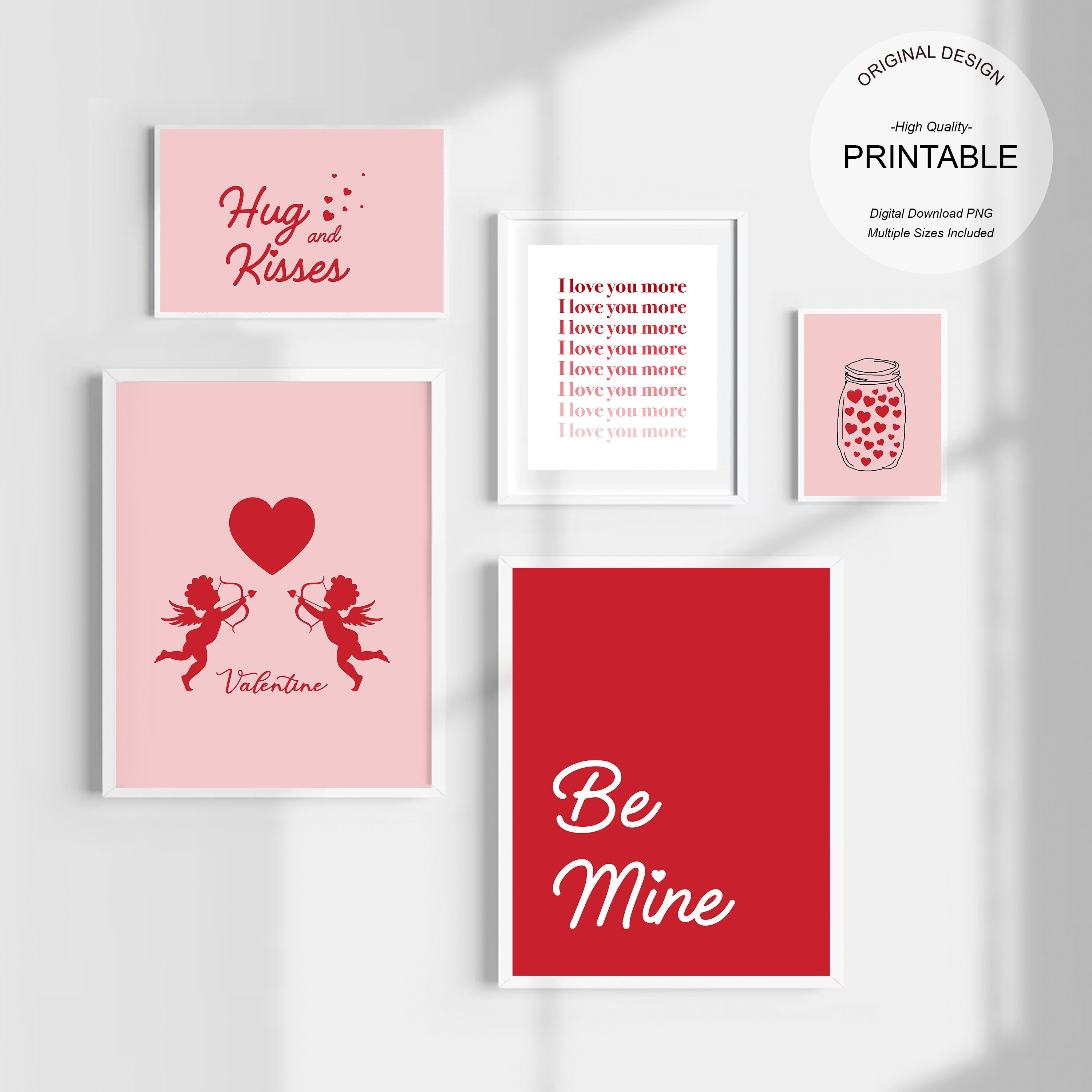 Valentine's Day Prints Bundle: Gallery Wall Set of 18 Printable Wall ...