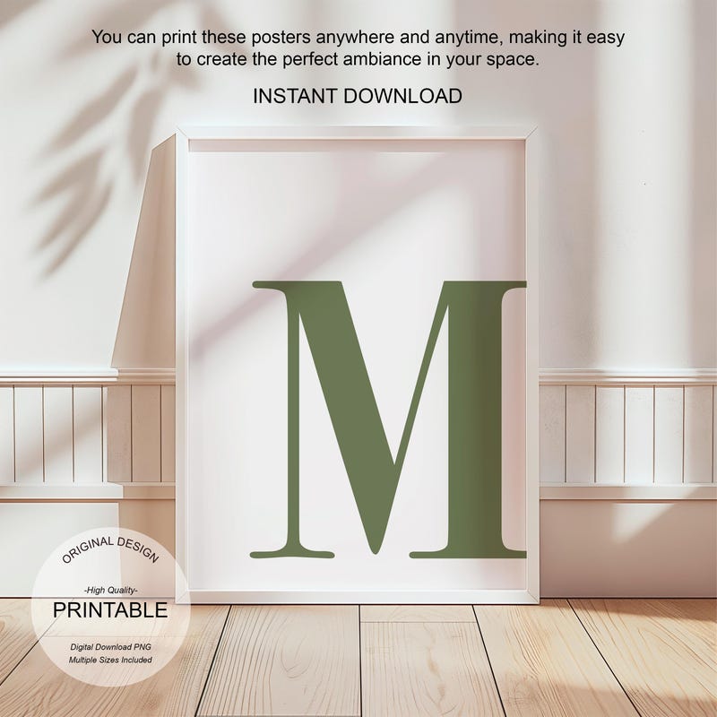 Letter M Print - Etsy