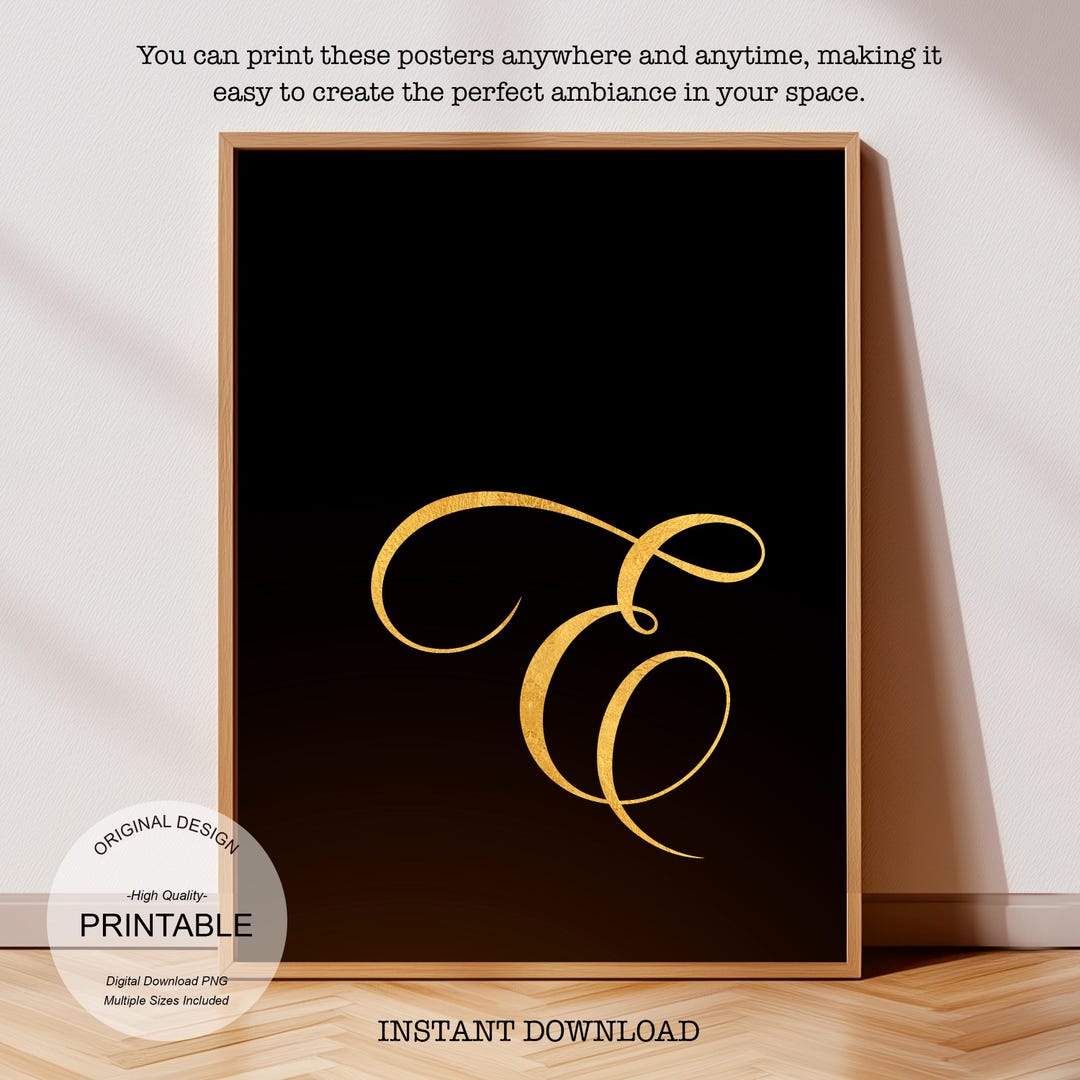 Printable Gold Wall Art: Wicked, Personalized Home Gift - Custom Gift ...