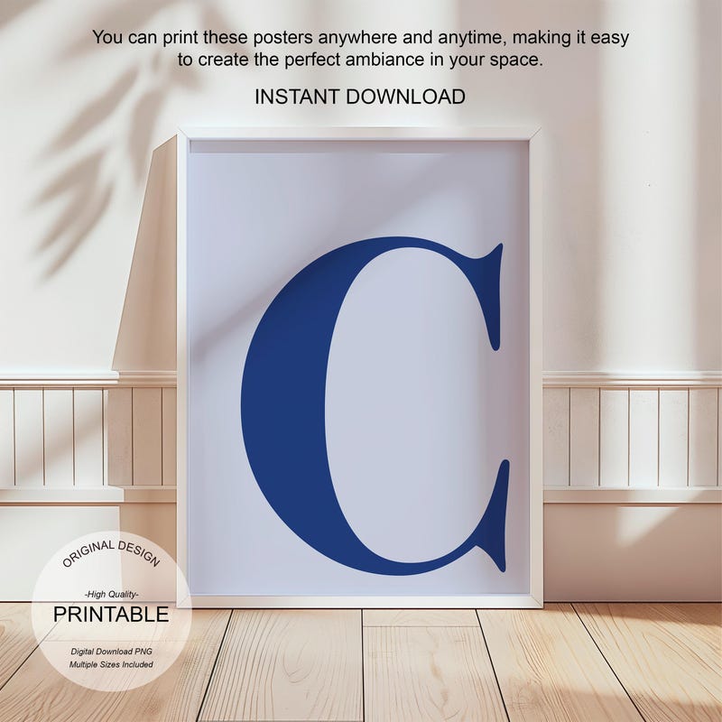 Letter C Print Download - Etsy