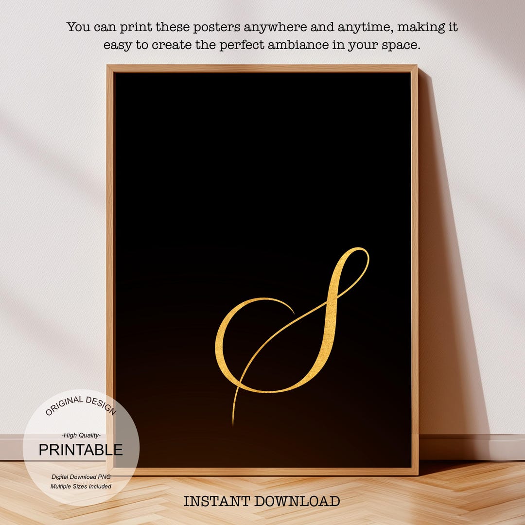 Printable Gold Wall Art: Wicked, Personalized Home Gift - Custom Gift ...