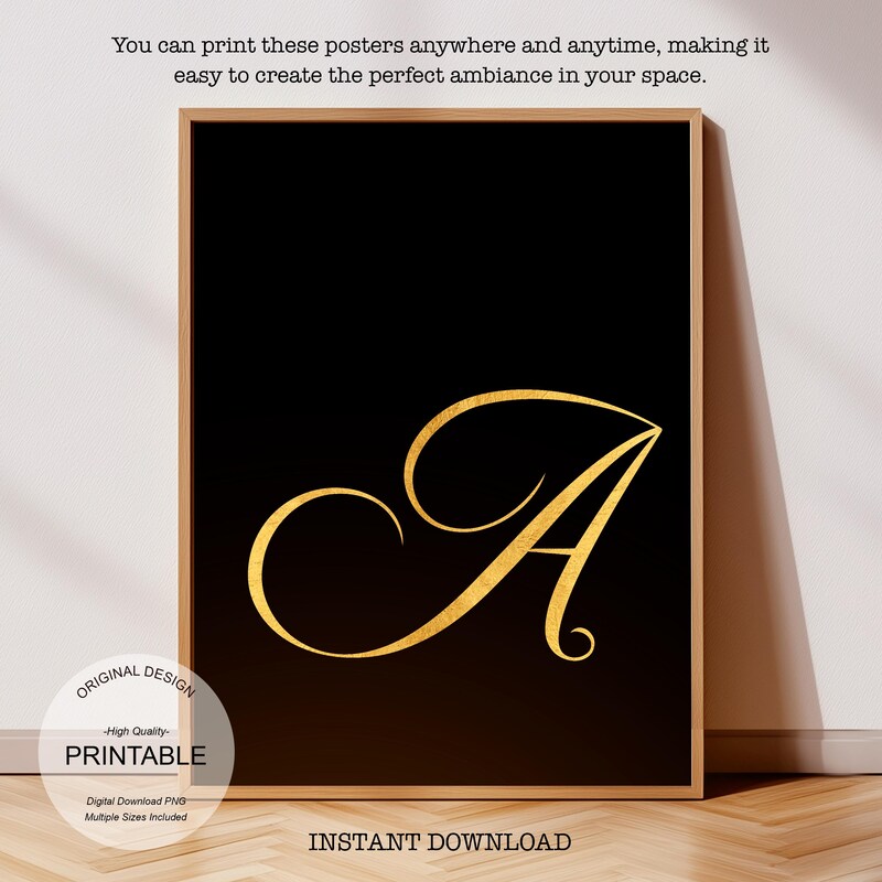 Gold Poster - Etsy