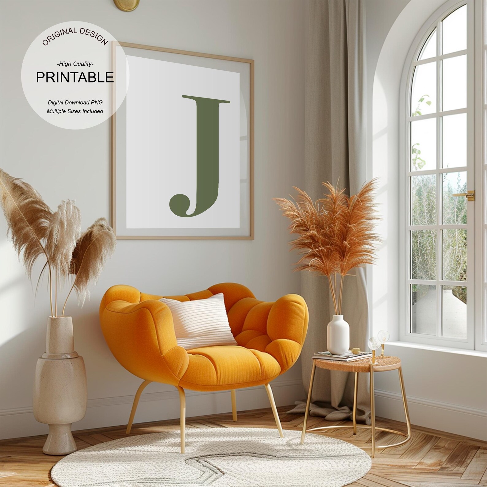 Green Letter J Print: Preppy Dorm Decor (digital Download) - Etsy