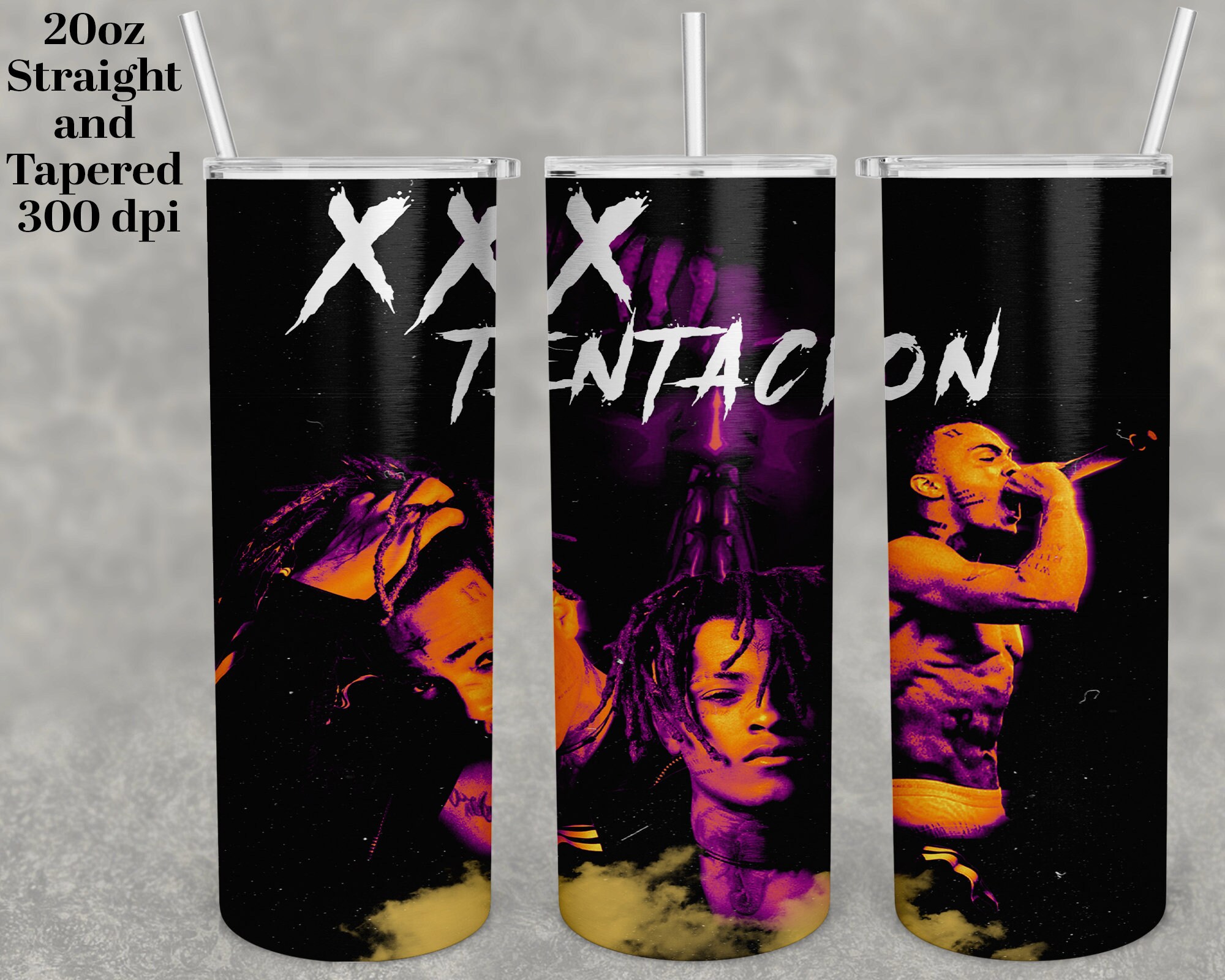 Xxxtentacion Tumbler 20 Oz Skinny Stitch Tumbler Sublimation Designs ...