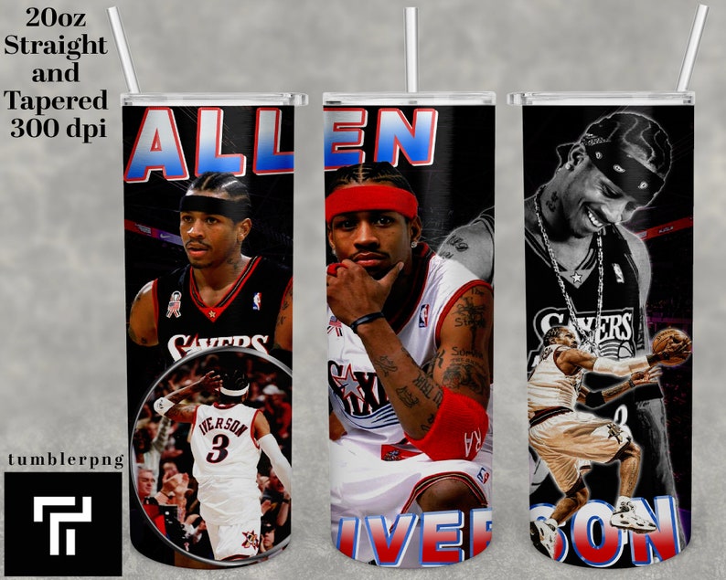 Allen Iverson Tumbler Wrap, 20oz Tumbler Design, DIGITAL DOWNLOAD ONLY ...