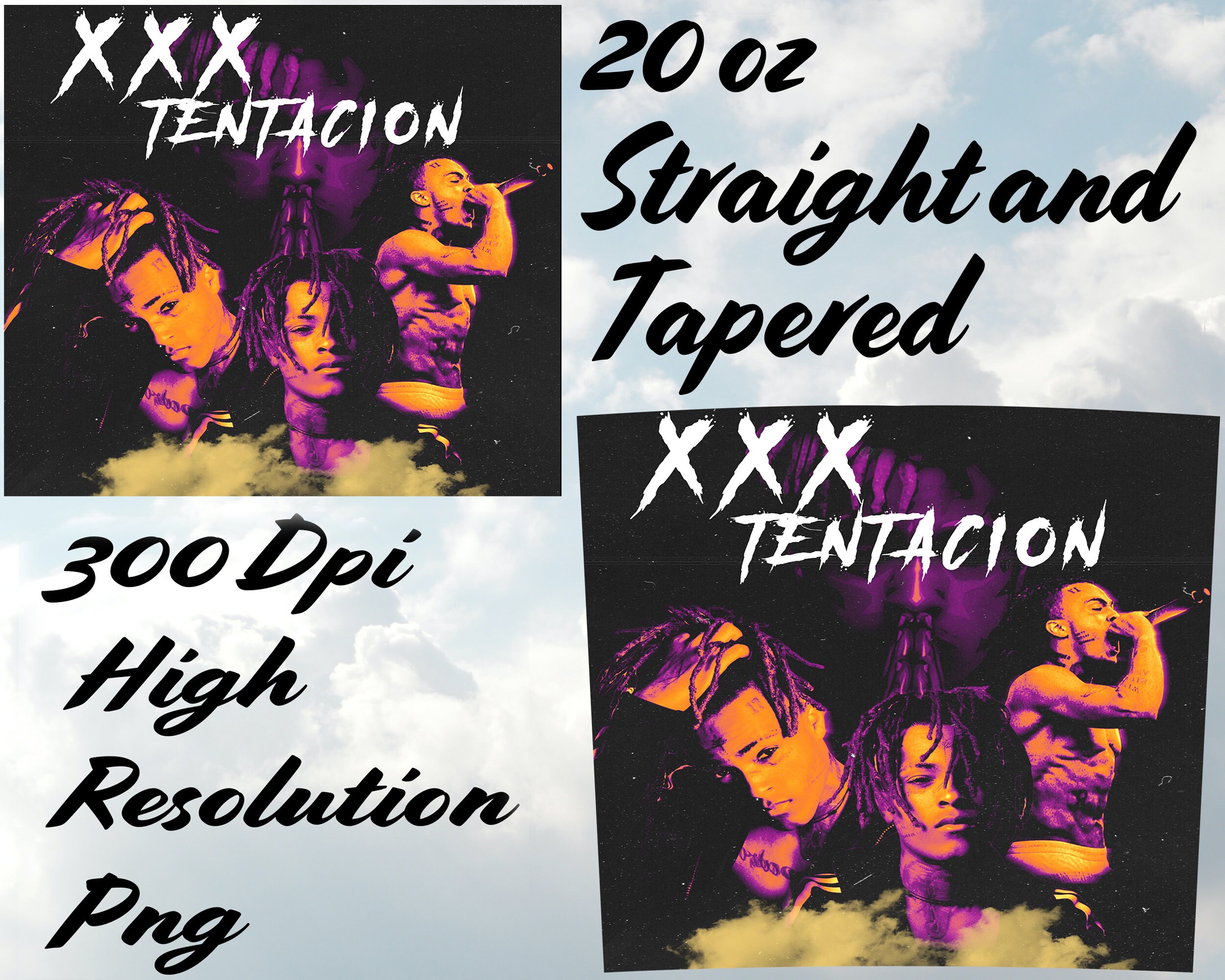 Xxxtentacion Tumbler 20 Oz Skinny Stitch Tumbler Sublimation Designs ...