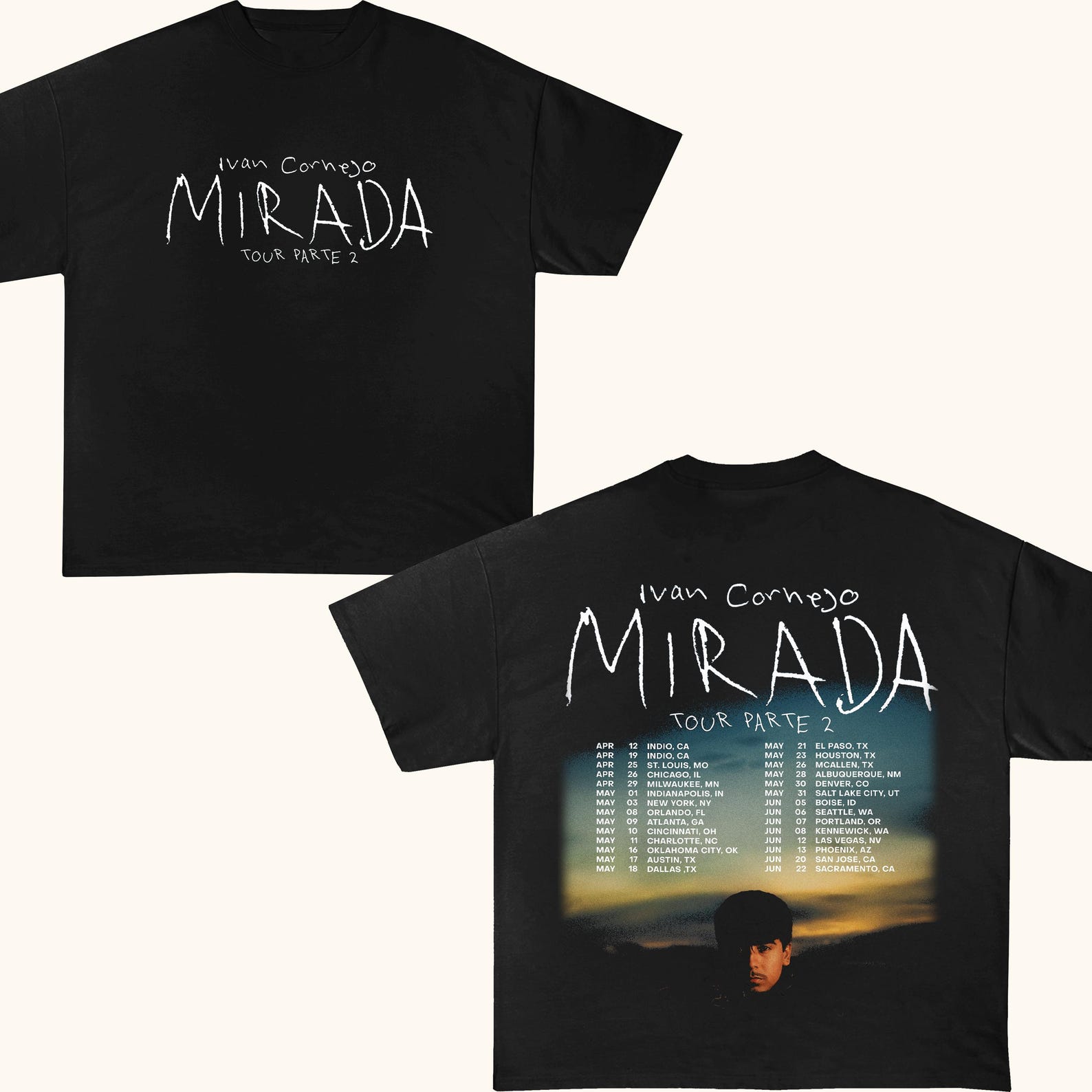 Ivan Cornejo Mirada Tour Parte 2 Tee, Mirada Tour Hoodie, Ivan Cornejo ...