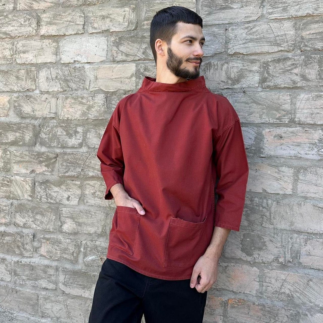 Vintage 1970s Yarmo England Fishermans Smock British Workwear Utility ...
