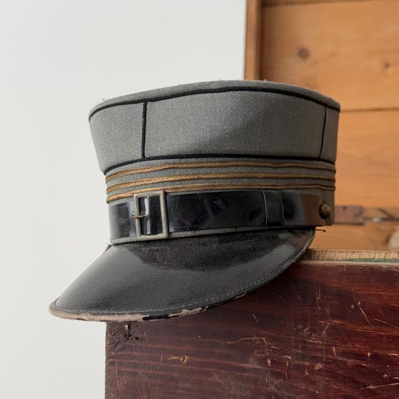 Antique 1930s Swiss Work Railway Conductor Cap - Vint… - Gem