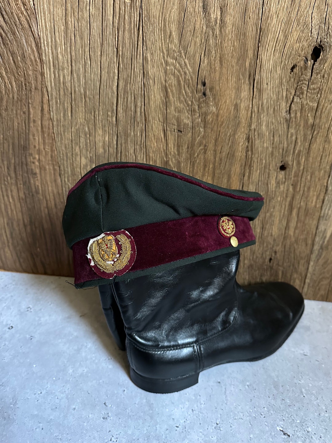40/50s Austria Police Officer Hat WW2 Marie Slama U. Sohn Kappen Fabrik ...
