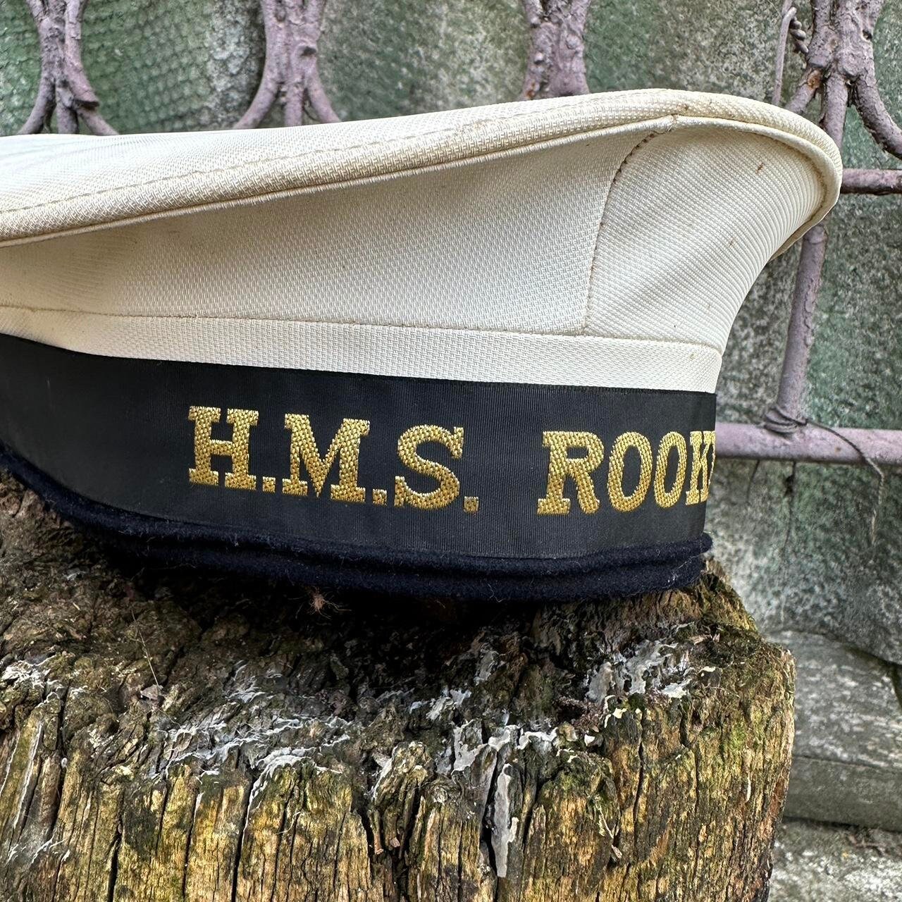 Antique 1930s Royal Navy HMS Rooke Duck Cap Sailor Uniform British ...
