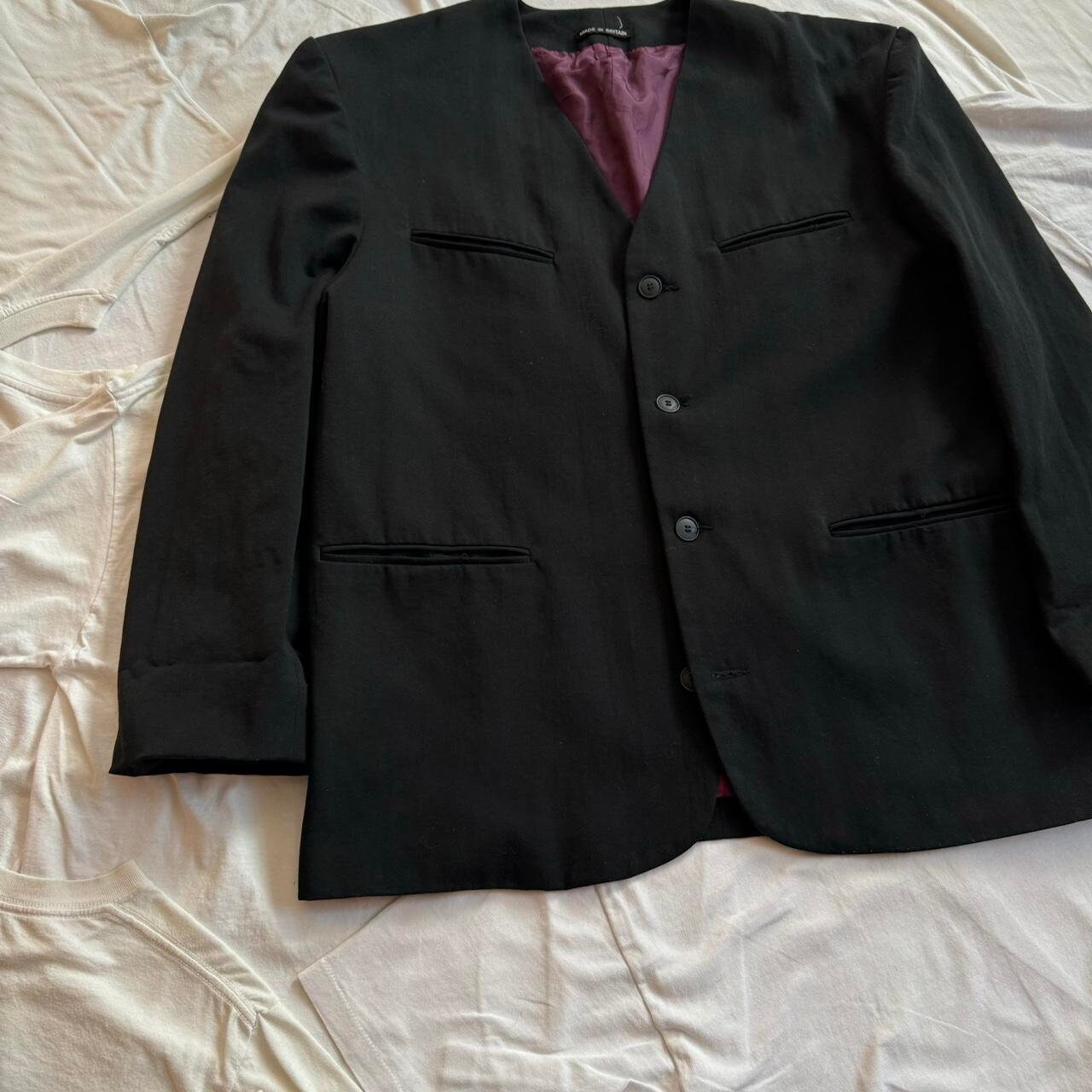 Men's Vintage 90s Daniele Poole England Avant Garde Black Blazer Jacket ...