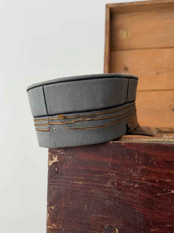 Antique 1930s Swiss Work Railway Conductor Cap - Vint… - Gem