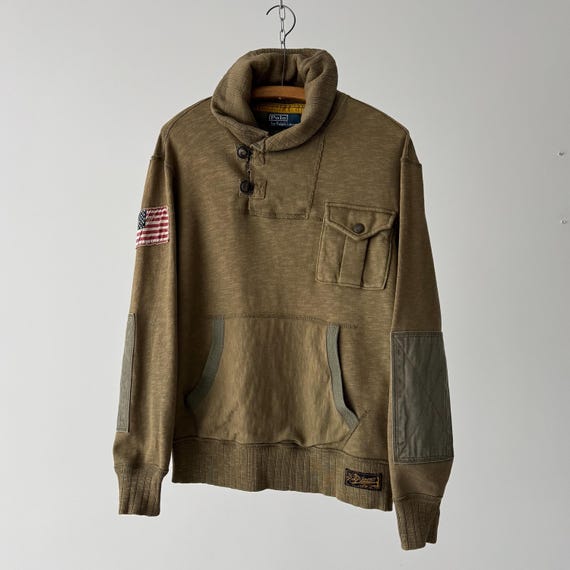 Vintage Mens Polo Ralph Lauren Us Army Utility Shawl … - Gem
