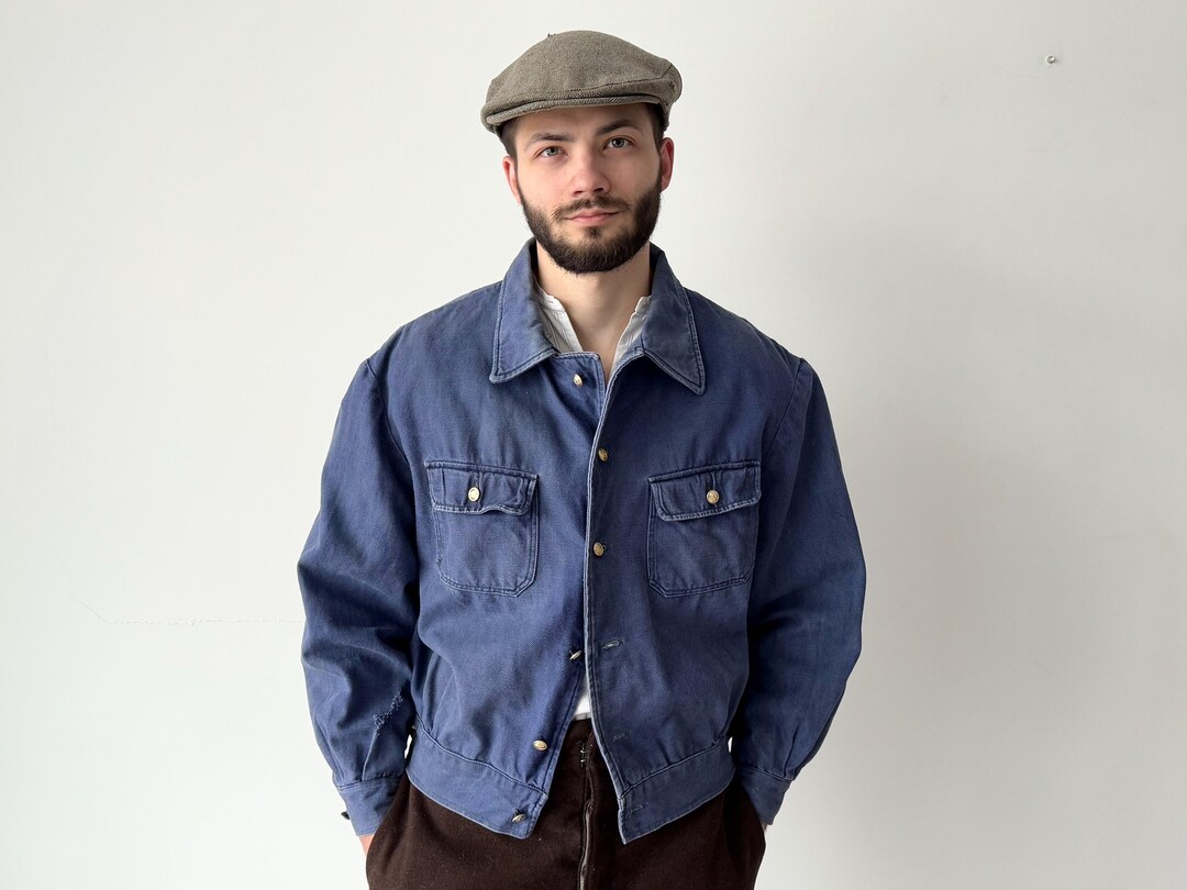 1970s Vintage Soviet Union USSR Mechanic/cycling Work Chore Jacket ...