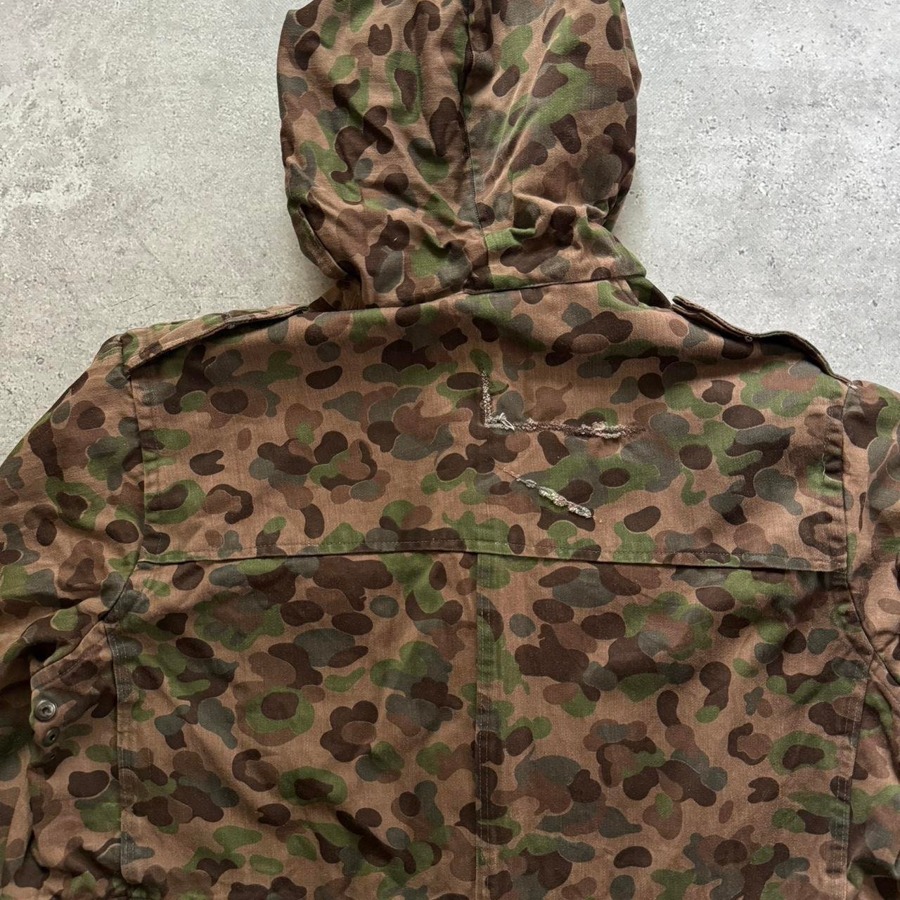 Men's Military 1960s Vintage Austrian Army Pea Dot Camo Parka, Hooded ...