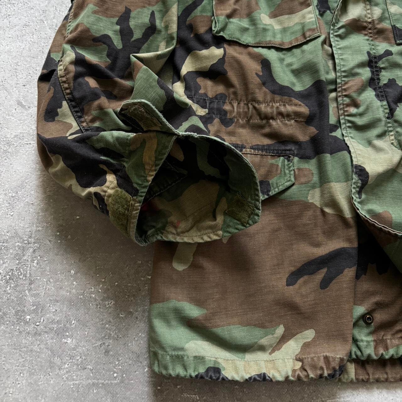 Men's 1980s Military Vintage 80s US Army M65 Woodland Camo Field Jacket ...