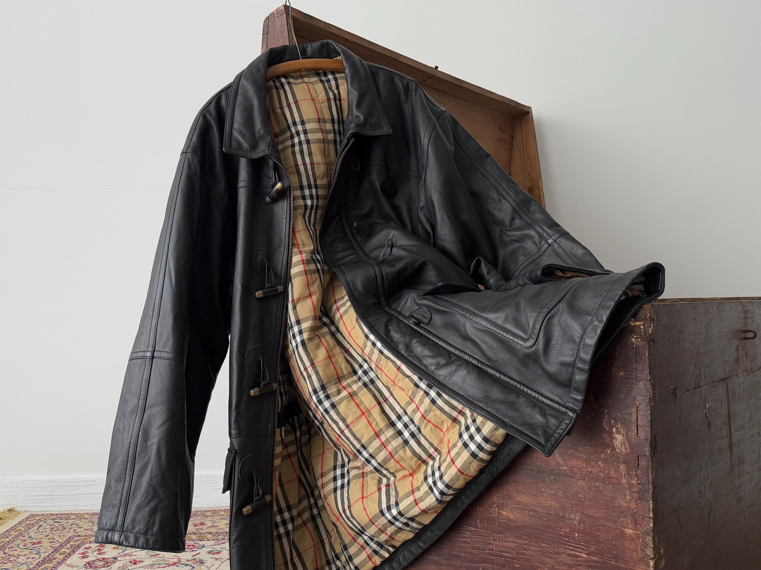 Vintage Burberry Leather Jacket Men's - Etsy Hong Kong Vintage Burberry Leather Jacket Men's - Etsy Hong Kong
