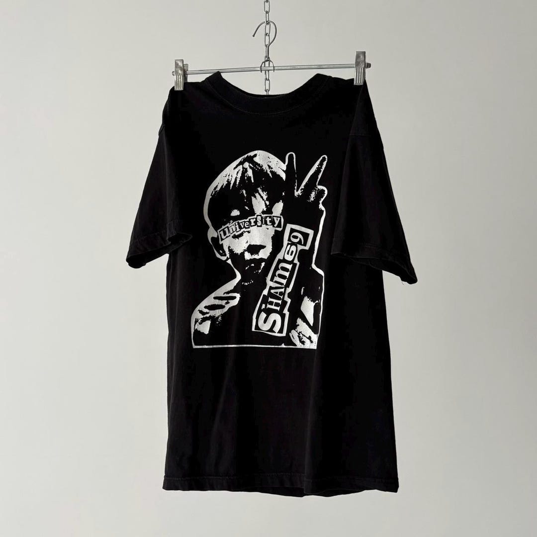 Vintage 1990s Sham 69 Punk Rock Band T-shirt - Retro Music Graphic ...
