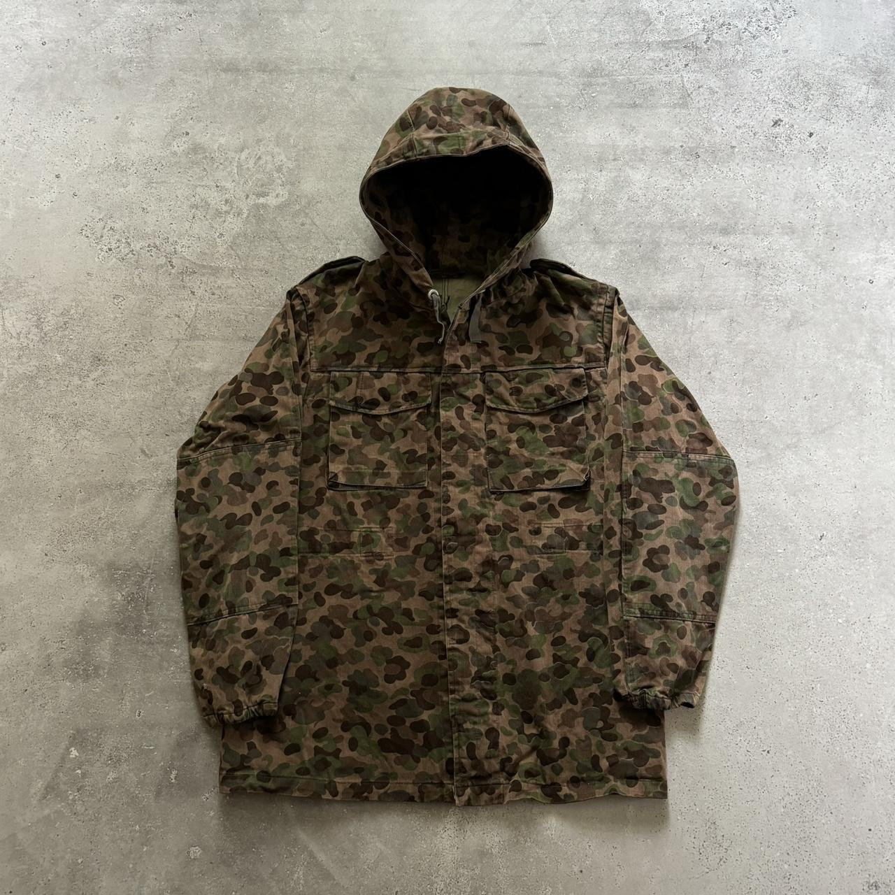 Men's Military 1960s Vintage Austrian Army Pea Dot Camo Parka, Hooded ...