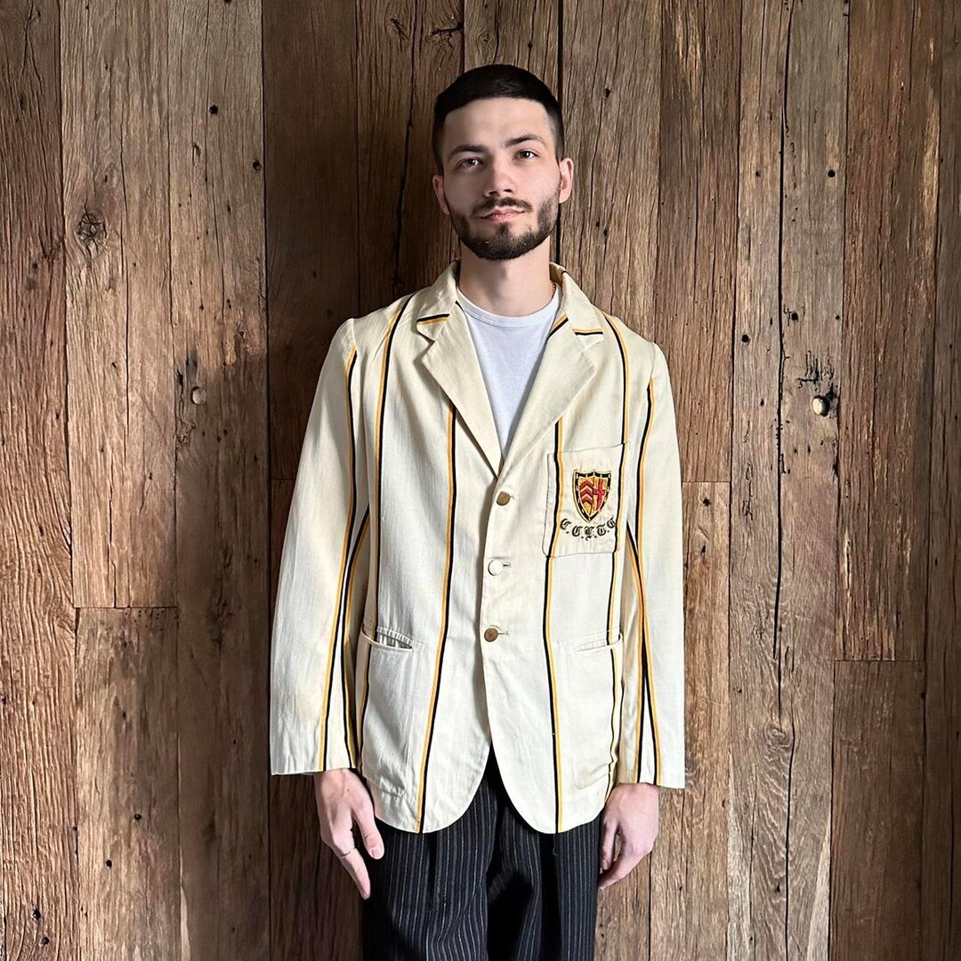 Antique Men's 1935 Cambridge University Striped Boating Wool Blazer ...