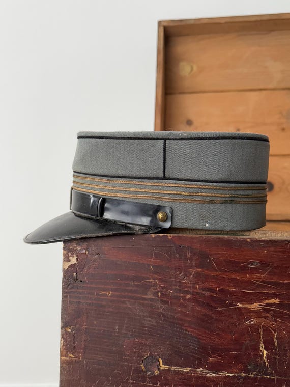 Antique 1930s Swiss Work Railway Conductor Cap - Vint… - Gem