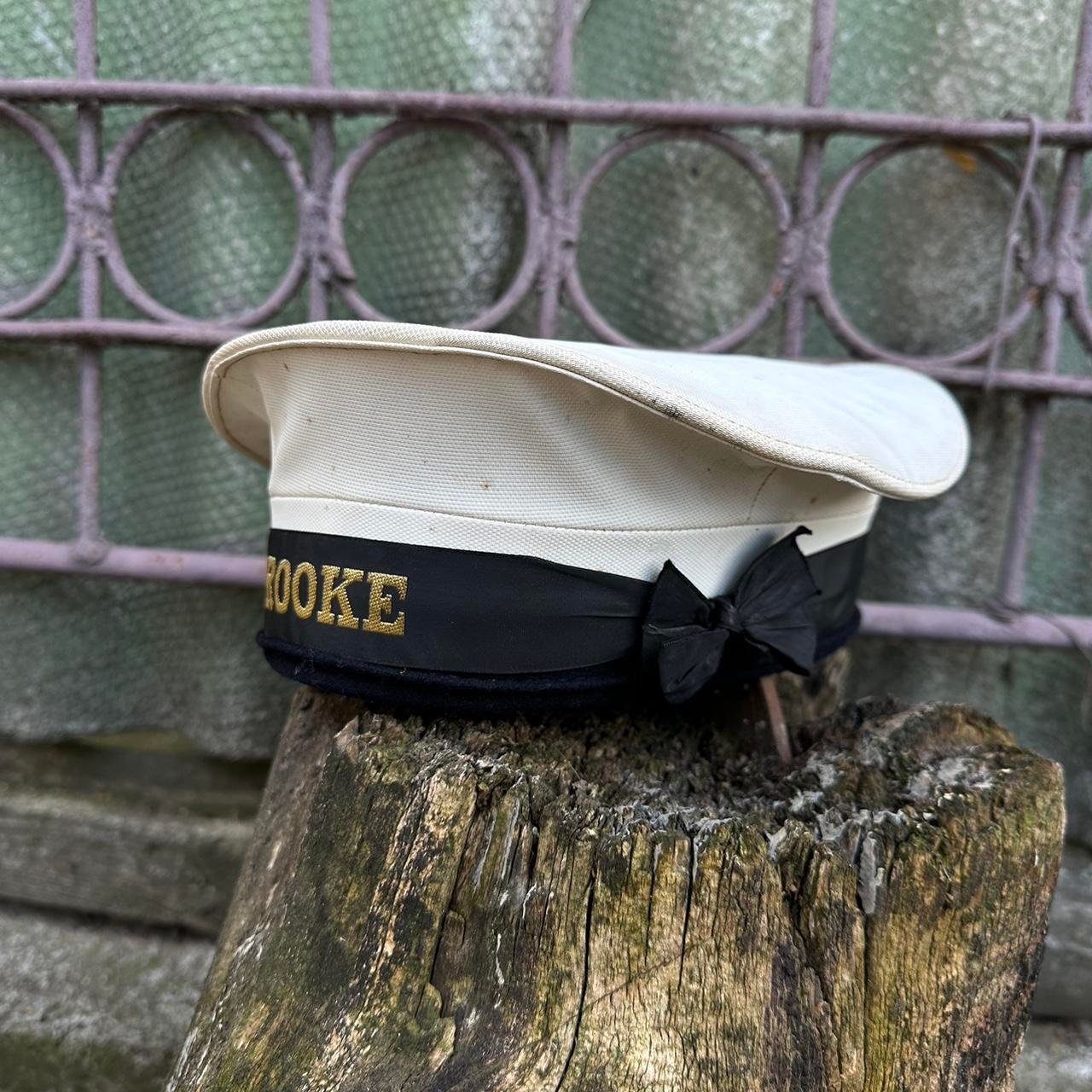 Antique 1930s Royal Navy HMS Rooke Duck Cap Sailor Uniform British ...