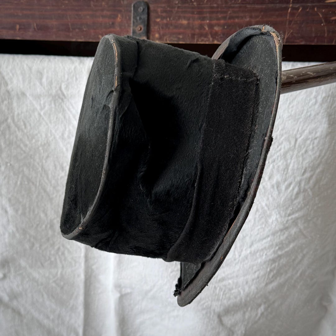 Antique 1900s Early 20th Century Top Hat Victorian/edwardian British ...