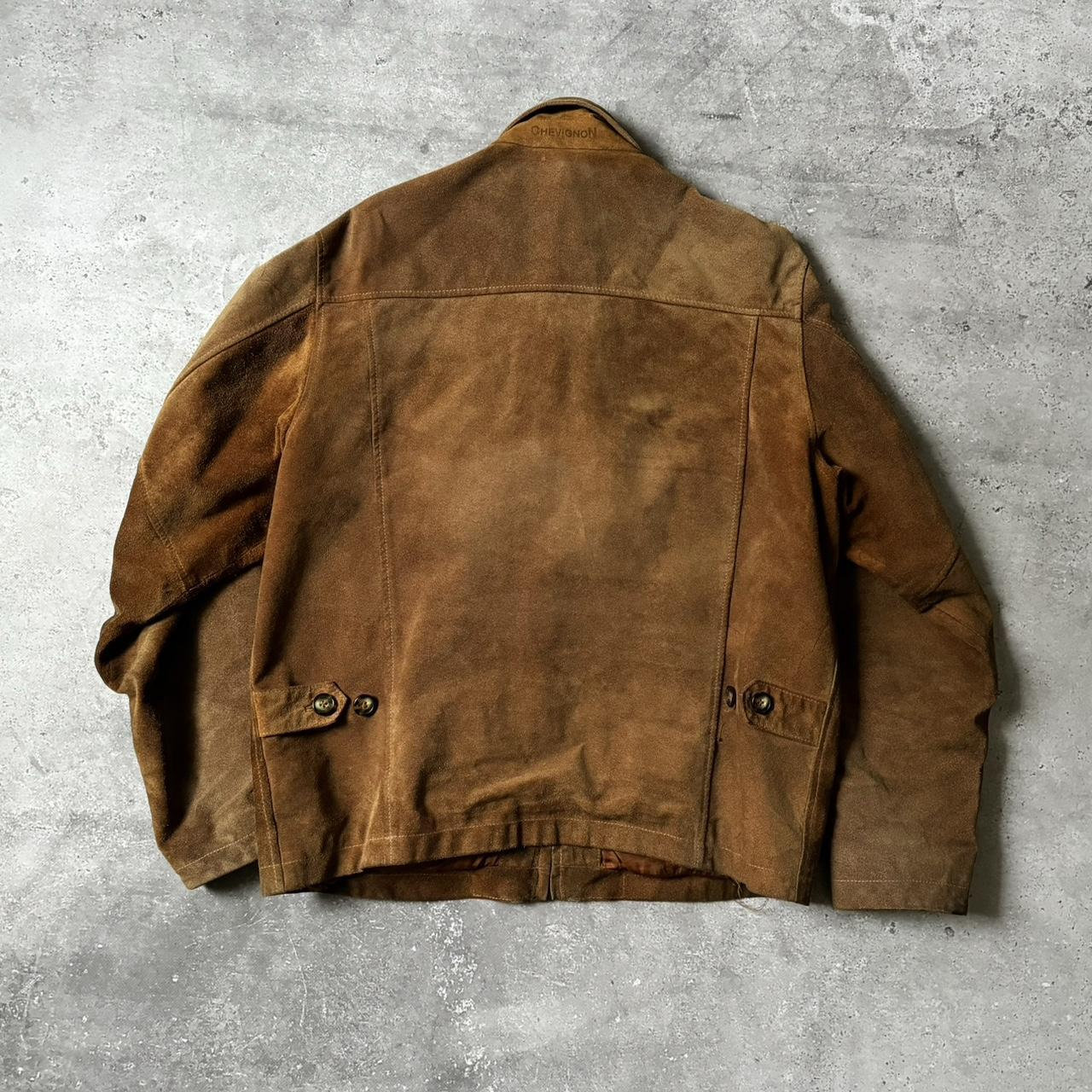 Men's Vintage 80s Chevignon Suede Brown Faded Jacket Size L - Etsy