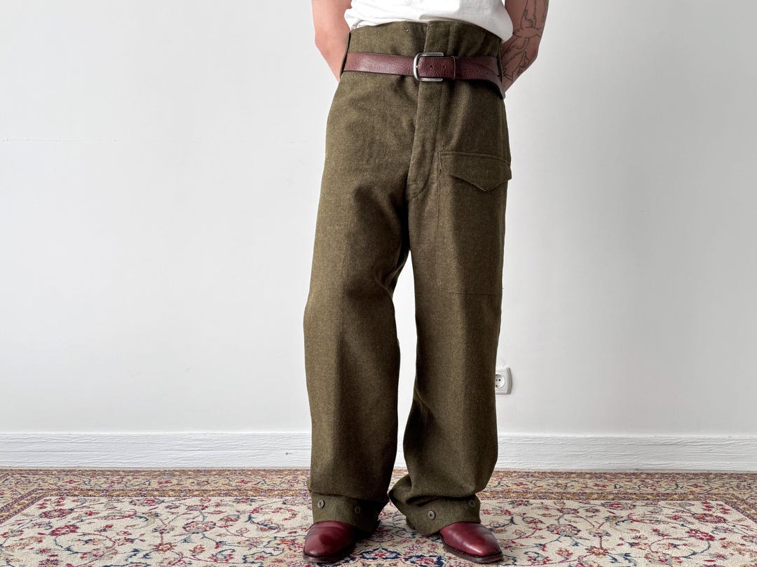 1950s Canadian Army Battledress Serge Wool Trousers | Vintage Military ...