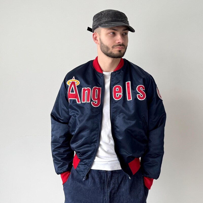 90s Baseball Jacket - Etsy