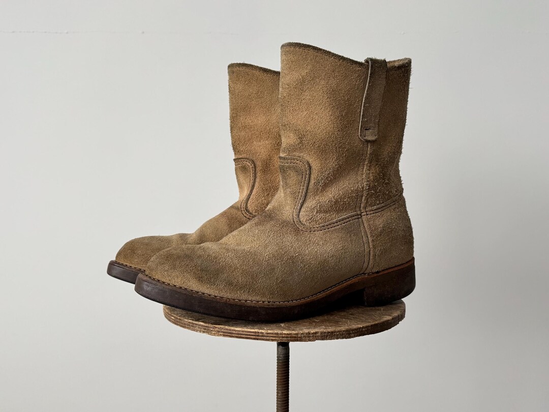 Vintage Men's Red Wing 1188 USA Pecos Tan Suede Boots SIZE US 9 ...