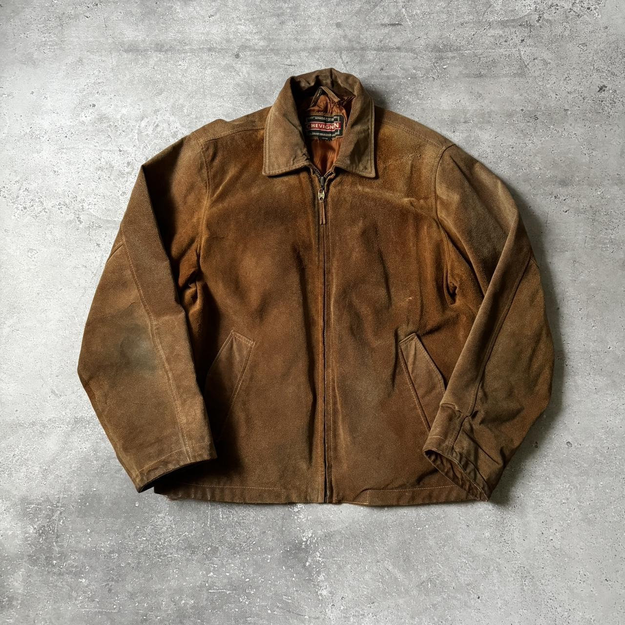 Men's Vintage 80s Chevignon Suede Brown Faded Jacket Size L - Etsy
