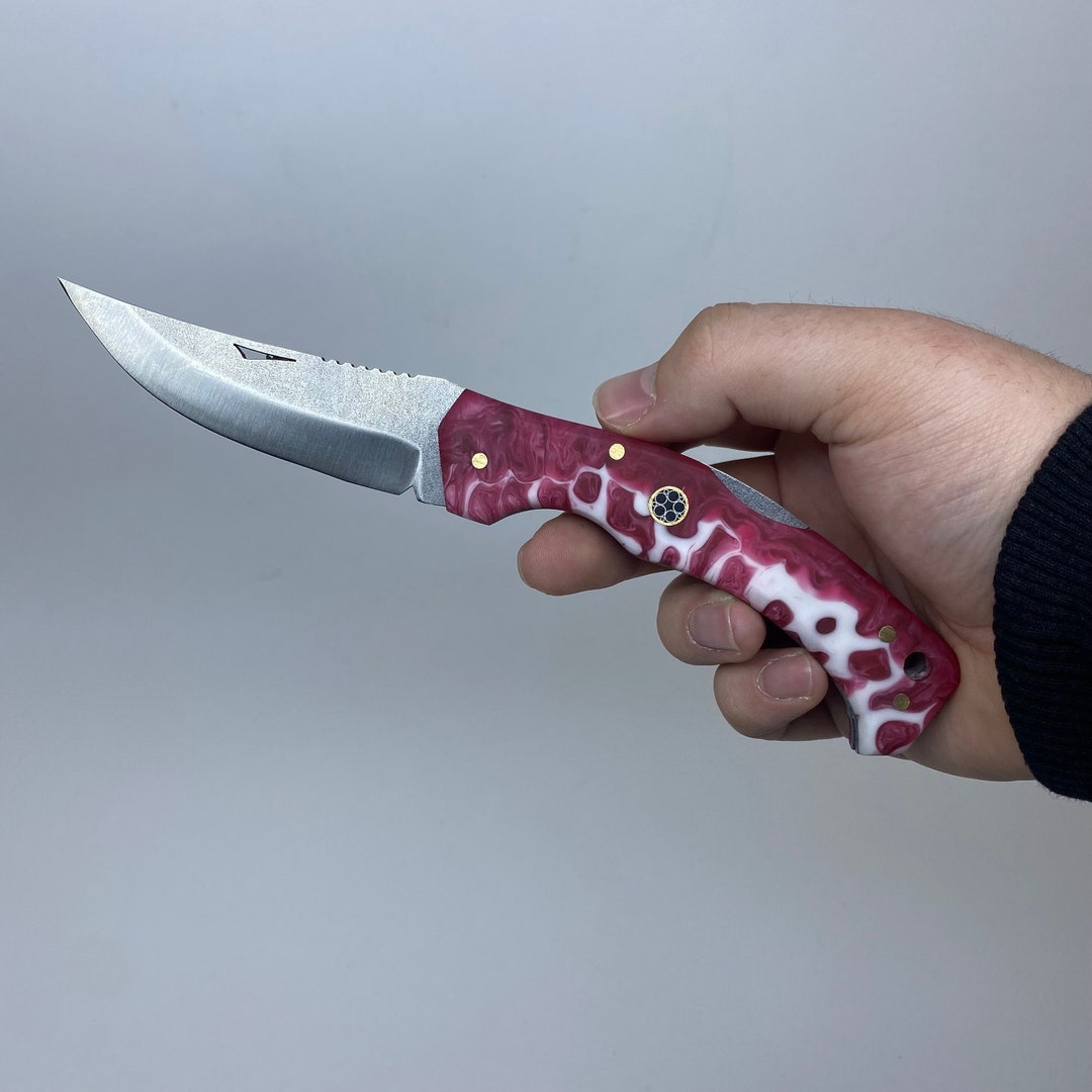 Epoxy Handle Pocket Knife , Folding Knife , Camping and Hunting Knife ...