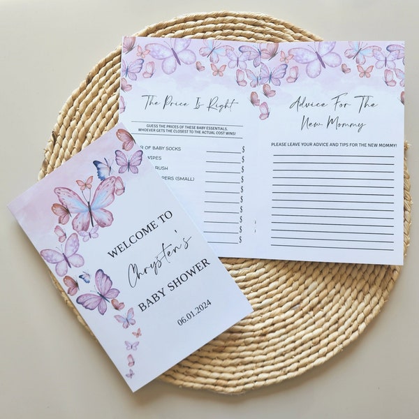 Baby Book Shower Game Prints - Etsy