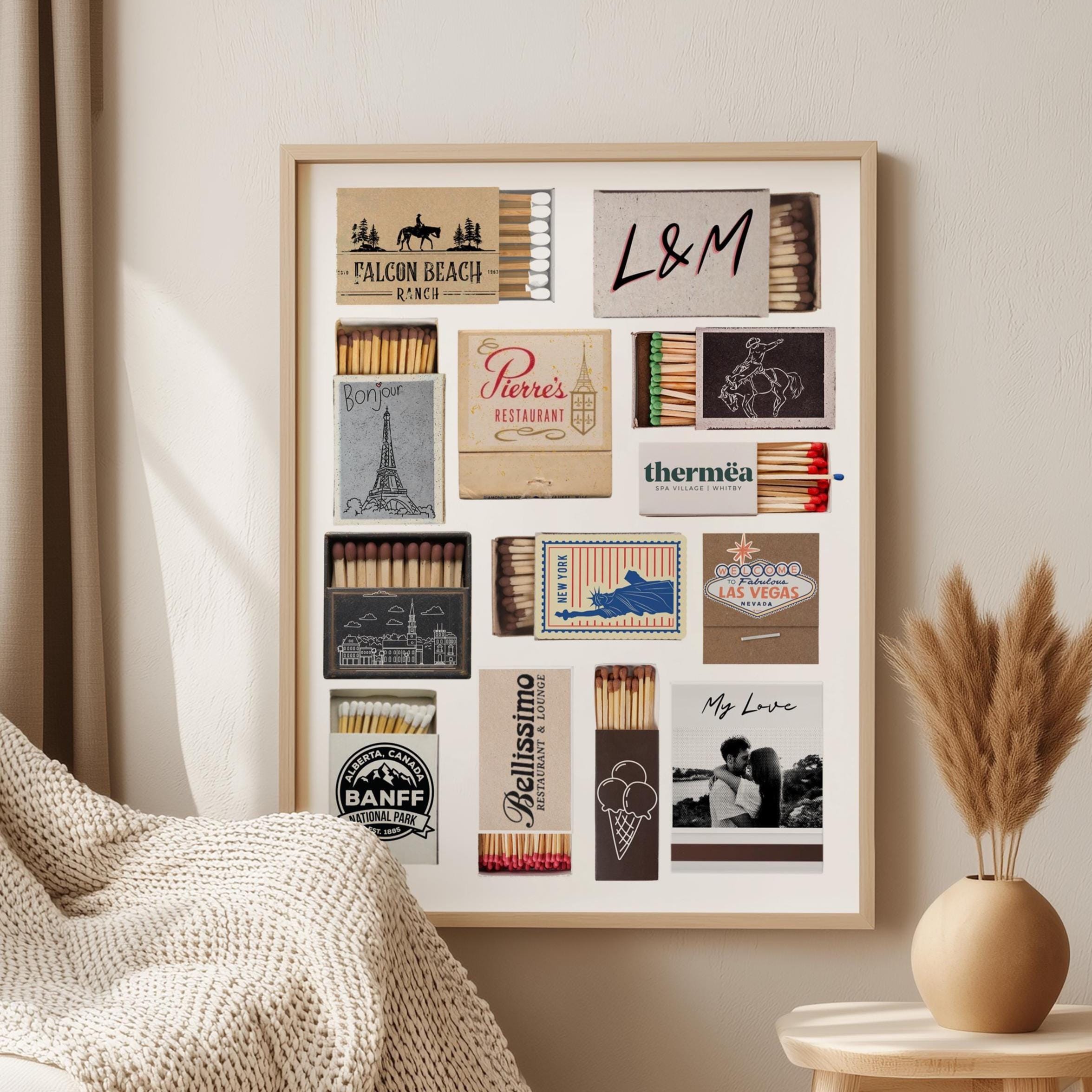 Custom Matchbox Poster Template: DIY Wall Art (digital Download) - Etsy