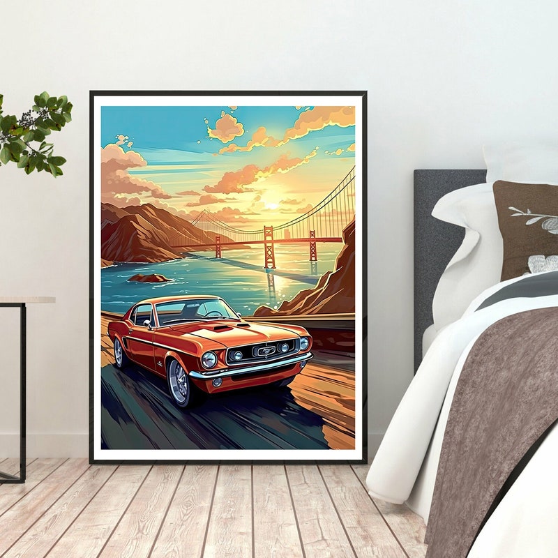 Muscle Car Print - Etsy
