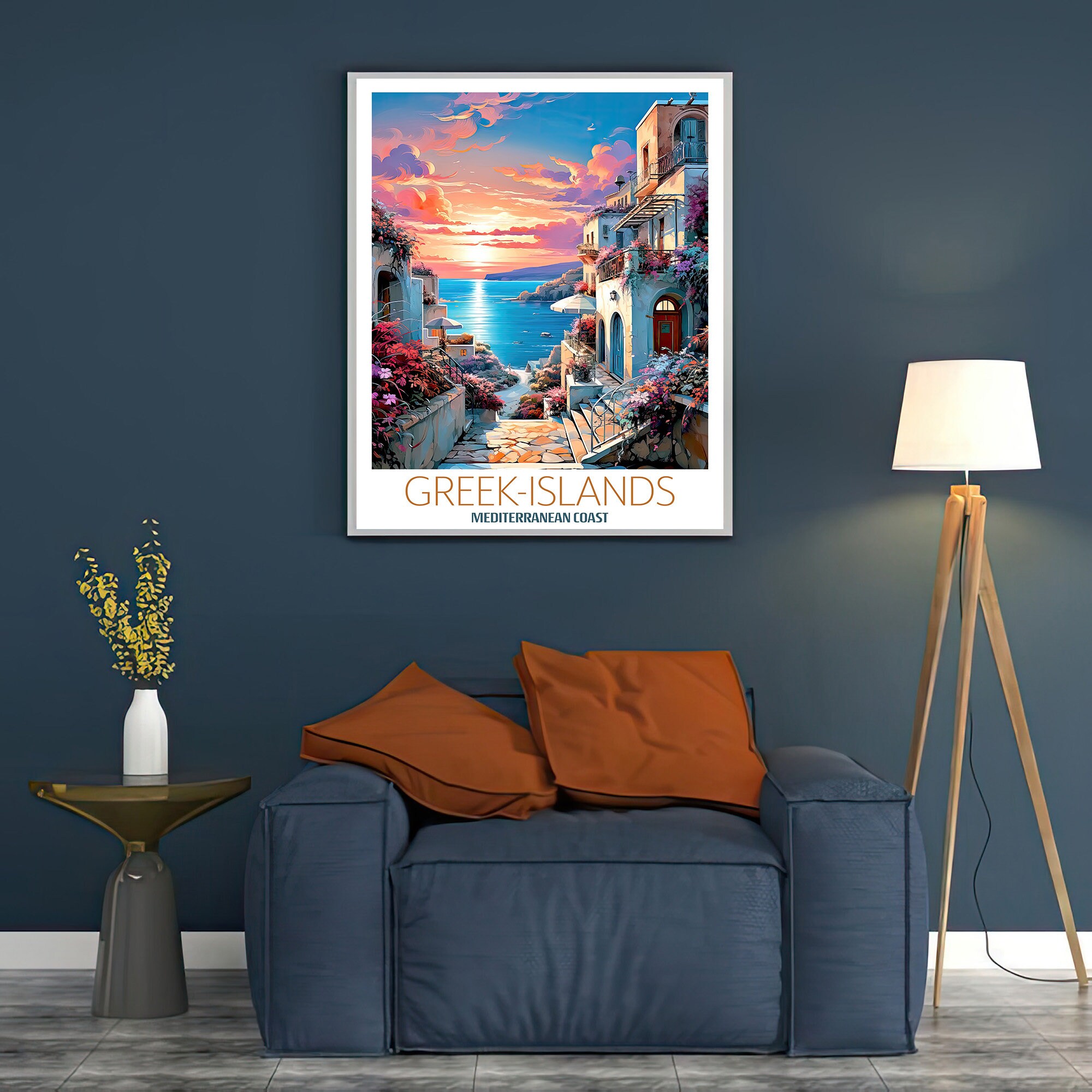 Greek Islands Wall Art Print Wall Decoration, Greece Poster, Greek ...