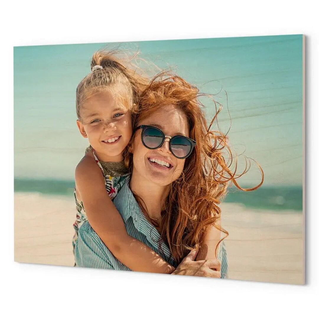 Custom Photo on Wood - Print Photo on Wood Gift, Personalized Portrait ...