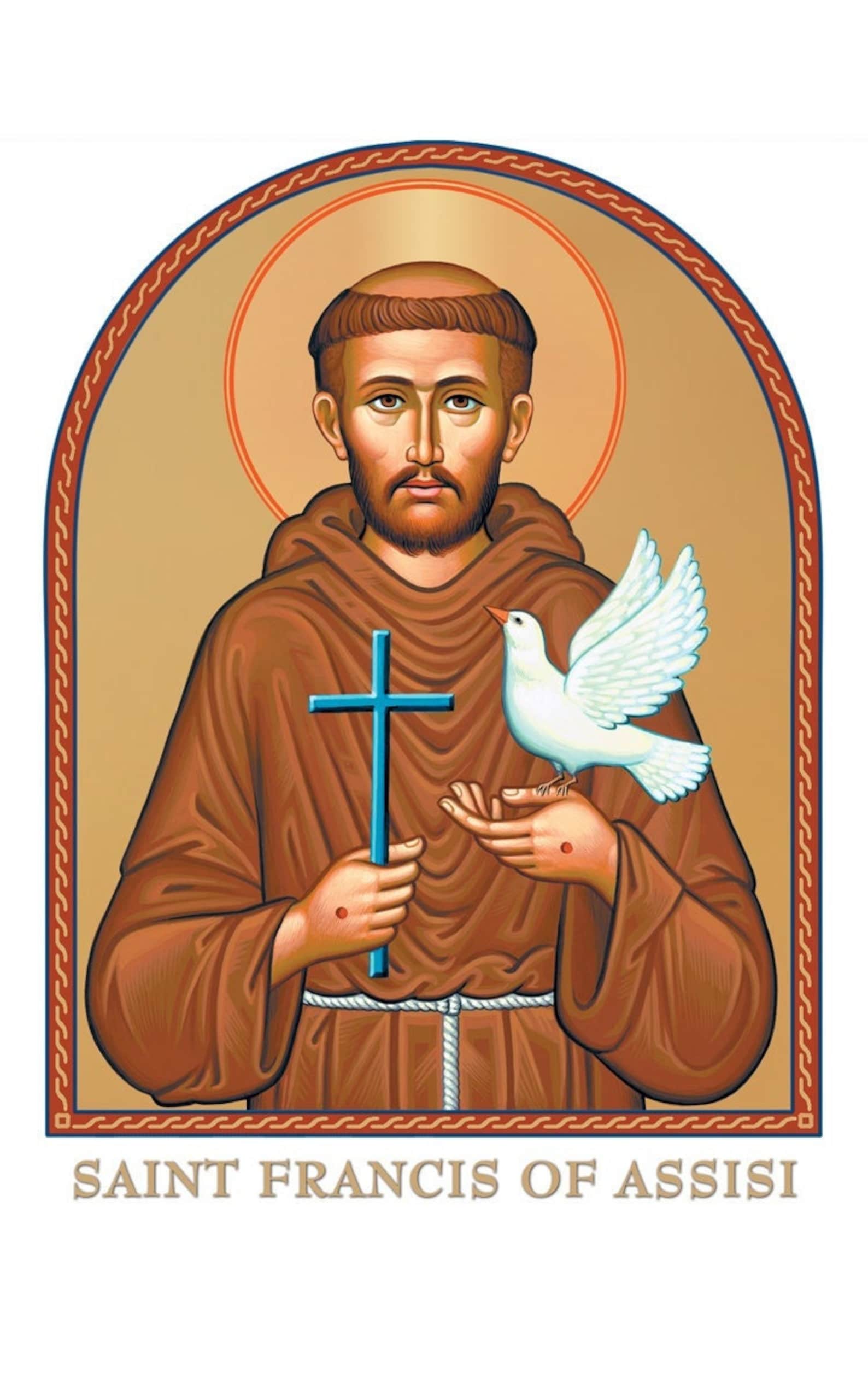 Saint Francis V4 Poster Print Art Home Wall Decor Catholic Painting - Etsy
