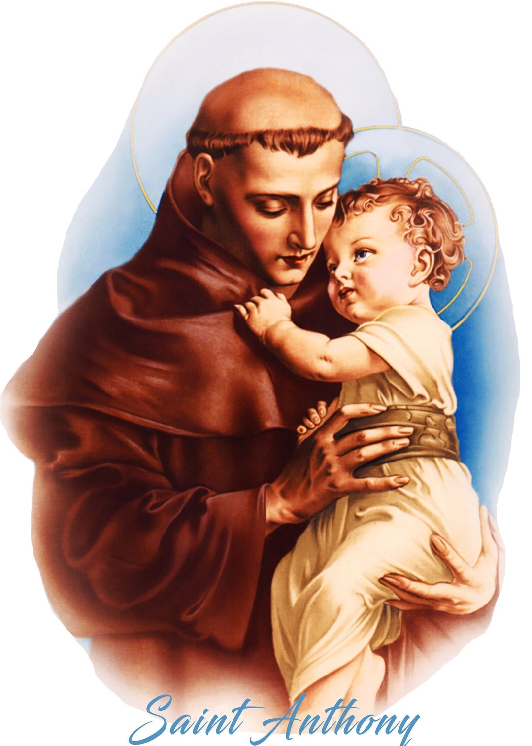 Saint Anthony of Padua V2 Poster Print Art Home Wall Decor Catholic ...