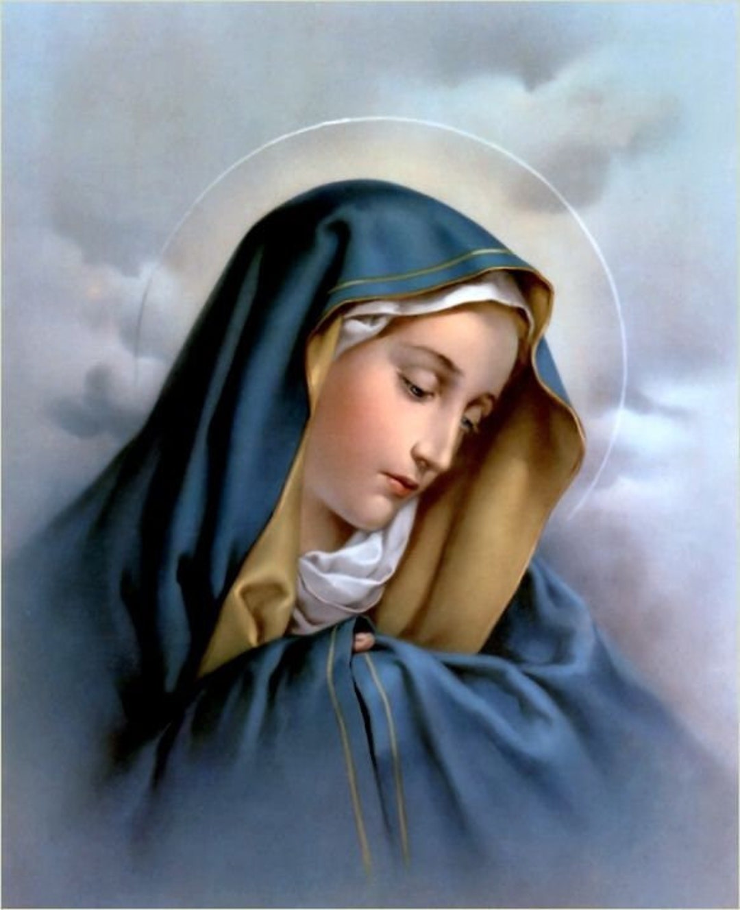 Our Lady of Sorrow V3 Poster Print Art Home Wall Decor Catholic ...
