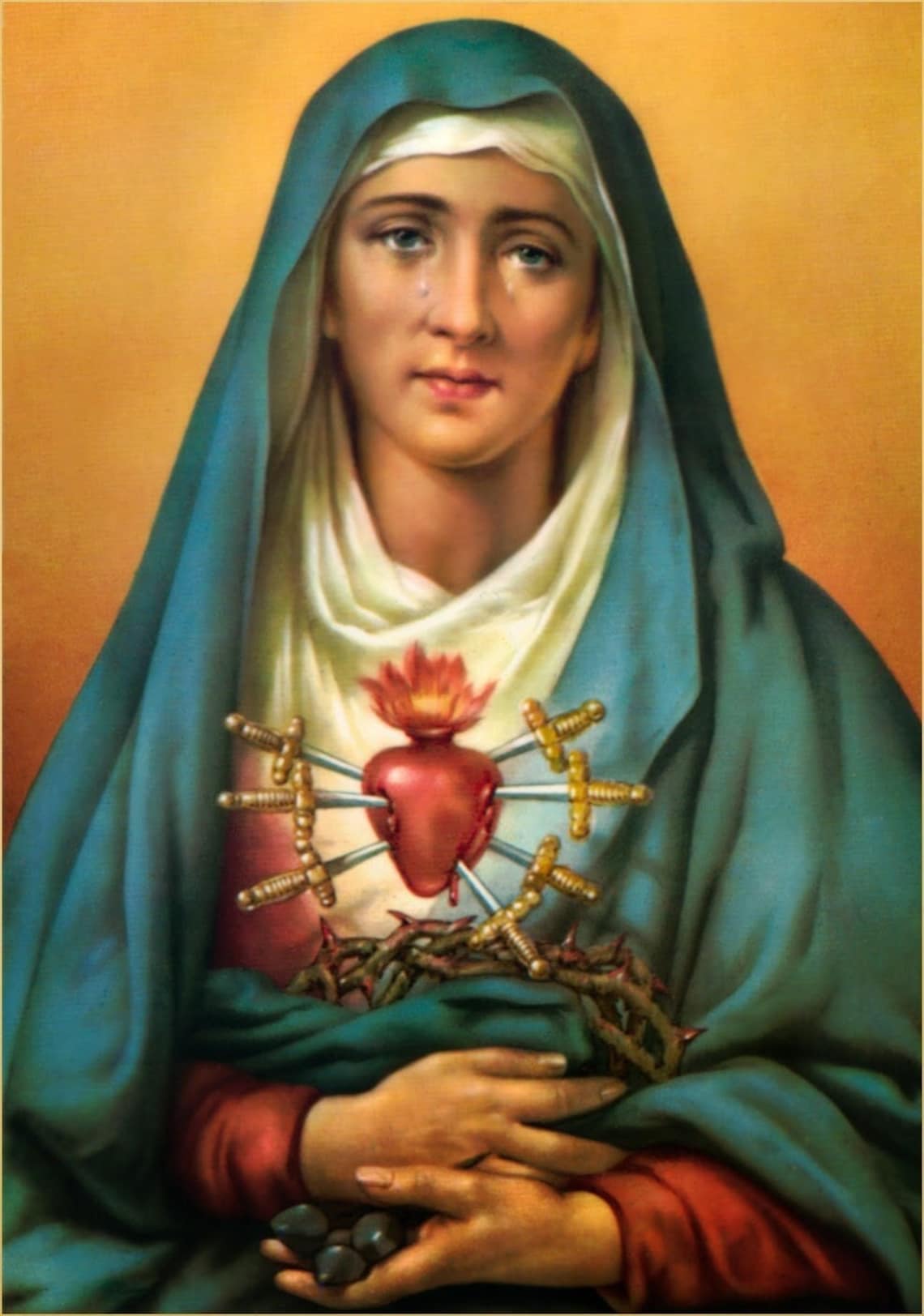 Our Lady of Sorrow V5 Poster Print Art Home Wall Decor Catholic ...