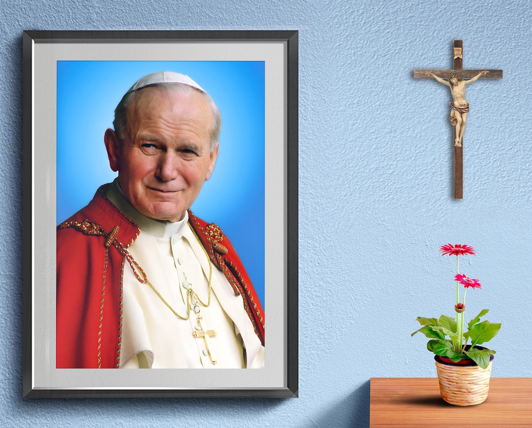 Saint John Paul II, John Paul II, Karol Józef Wojtyla V8 Poster Print ...