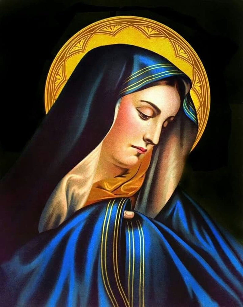Our Lady of Sorrow V30 Poster Print Art Home Wall Decor Catholic ...
