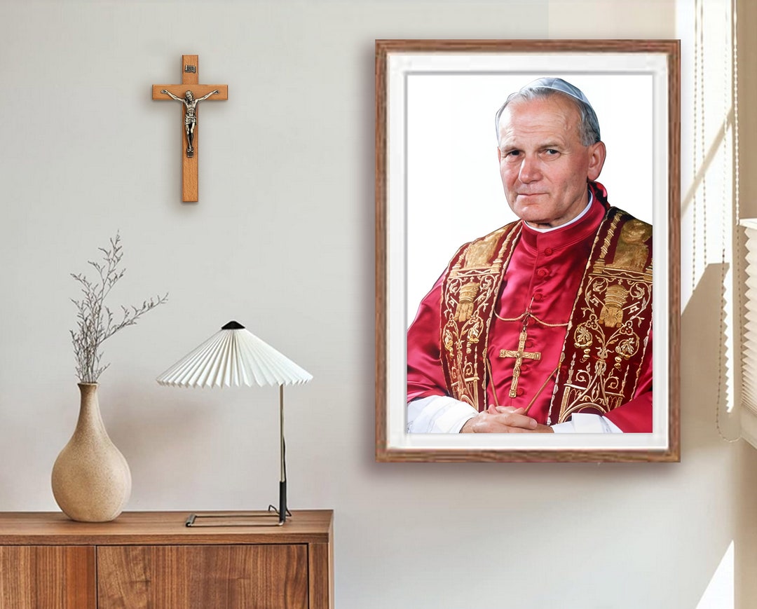 Saint John Paul II, John Paul II, Karol Józef Wojtyła V4 Poster Print ...