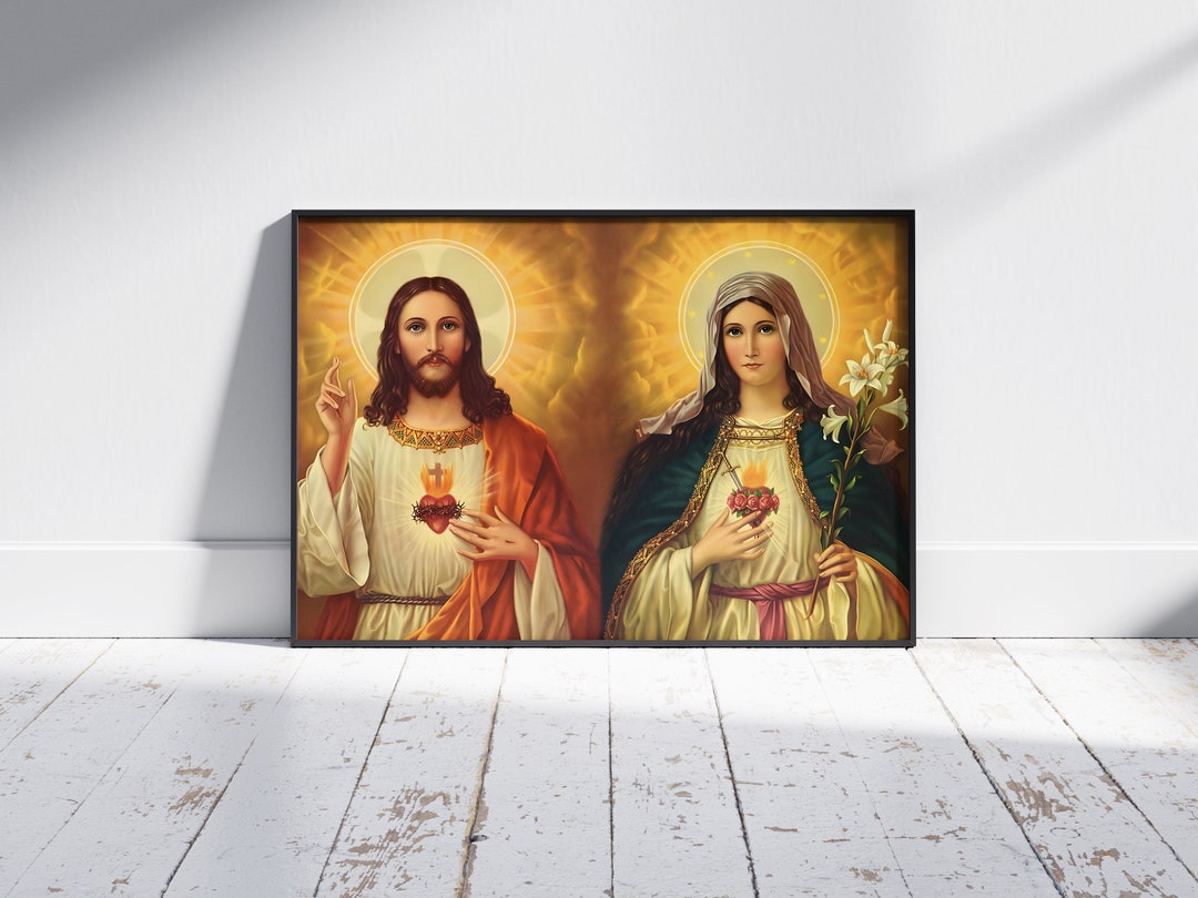 The Most Sacred Heart of Jesus, a Flaming Heart, Divine Light V15 ...