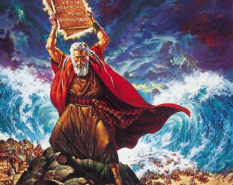 Moses V15 Poster Print Art Home Wall Decor Catholic Painting - Etsy