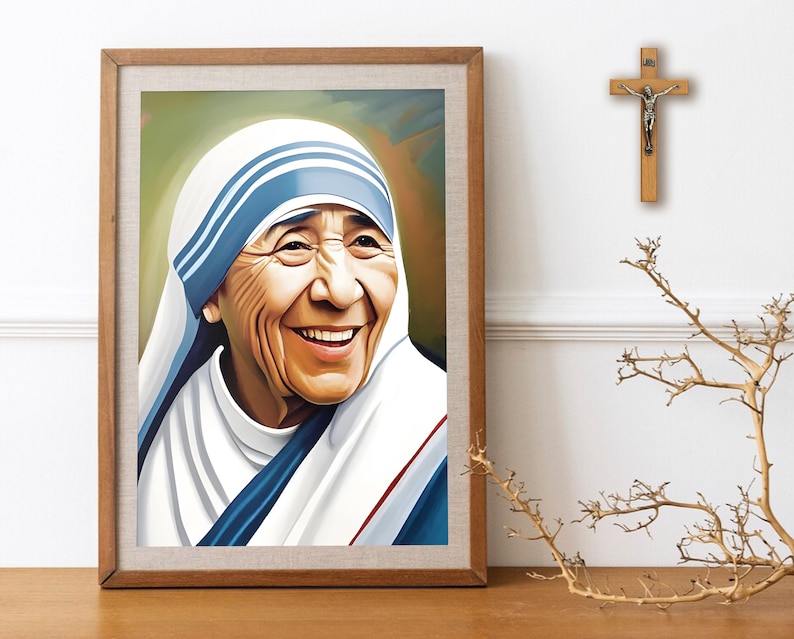 Saint Teresa of Calcutta, Mother Teresa, Mary Teresa Bojaxhiu V9 Poster ...
