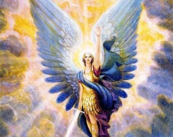 Saint Michael Archangel V10 Poster Print Art Home Wall Decor Catholic ...